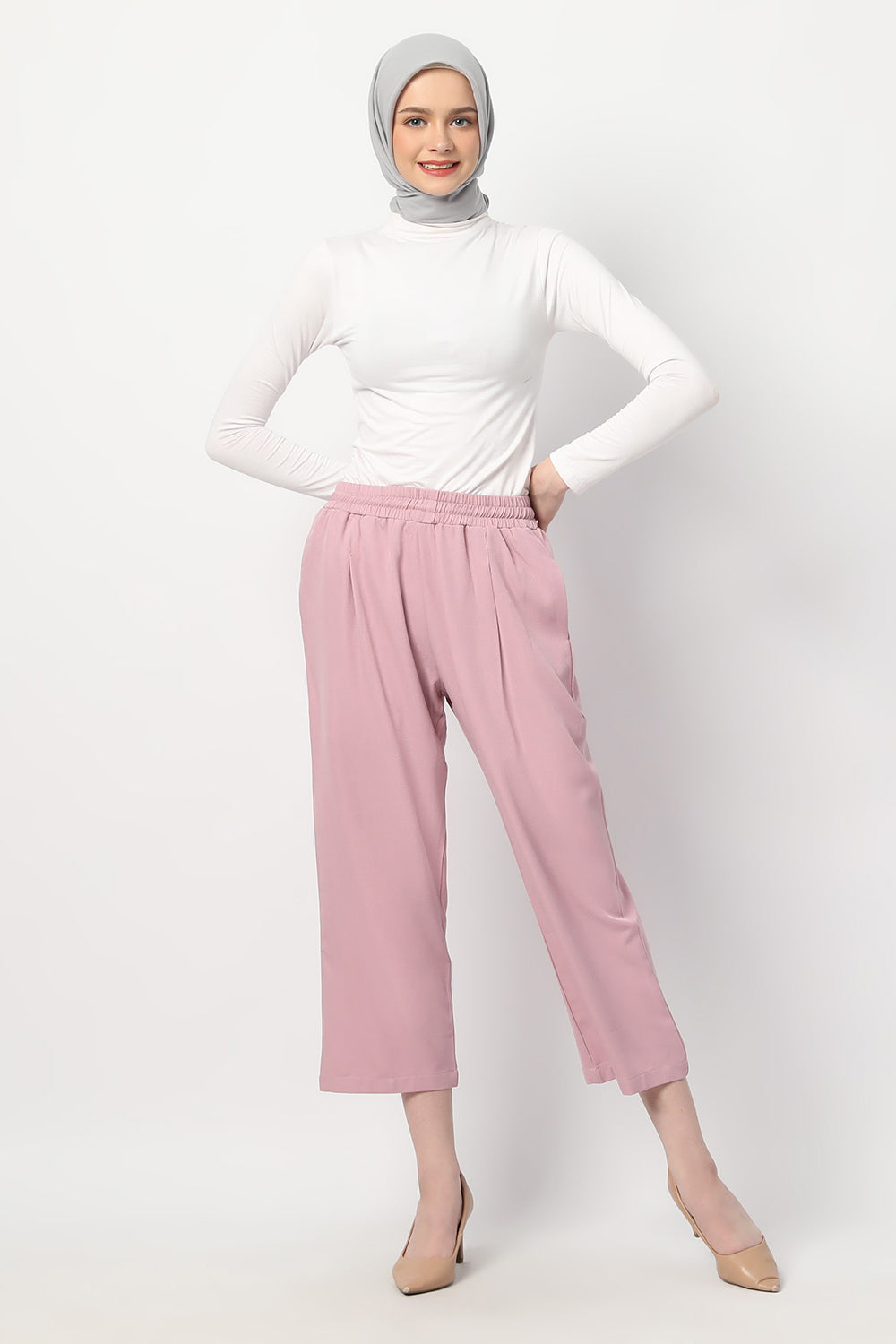 HIA DailyWear - Seera Pants Kulot - Pink Powder – hiaeverywear.com